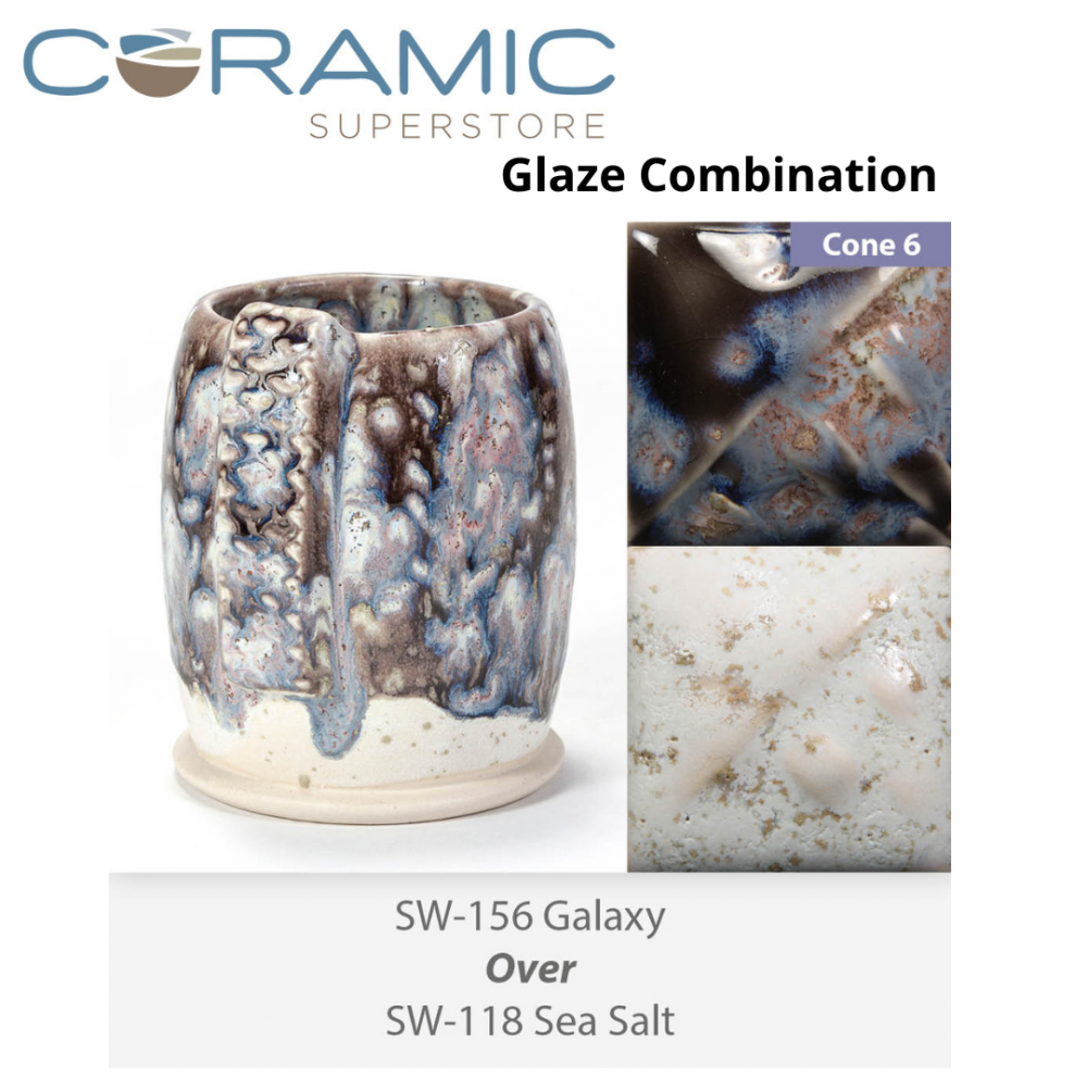 Galaxy SW 156 Over Sea Salt SW 118 Stoneware Combination Galaxy SW 156 Over Sea Salt SW 118 Stoneware Combination